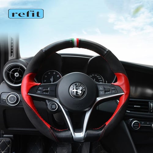 Alfa romeo giulia steering wheel cover store