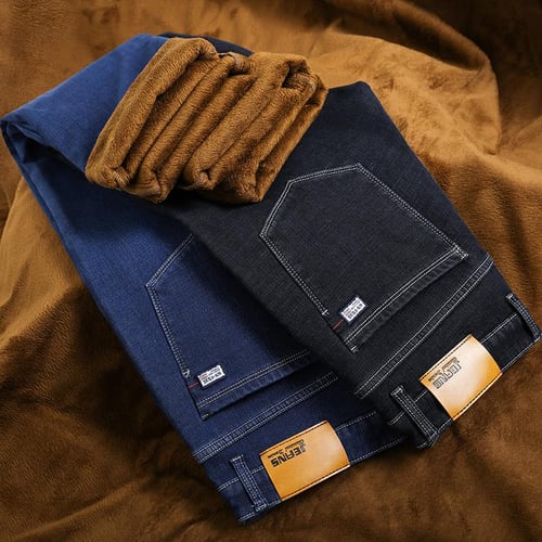 Warm jeans mens store