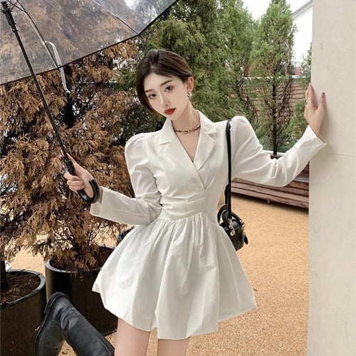 High waist a line dress store