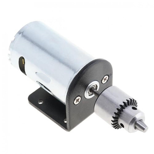Bench mounted motor with chuck store